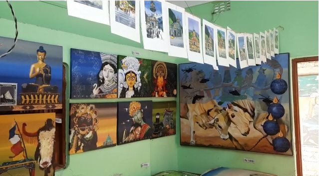 Siliguri-based artist Bipul Roy organizes art fair at his residence ... Siliguri-based artist Bipul Roy organizes art fair at his residence ...