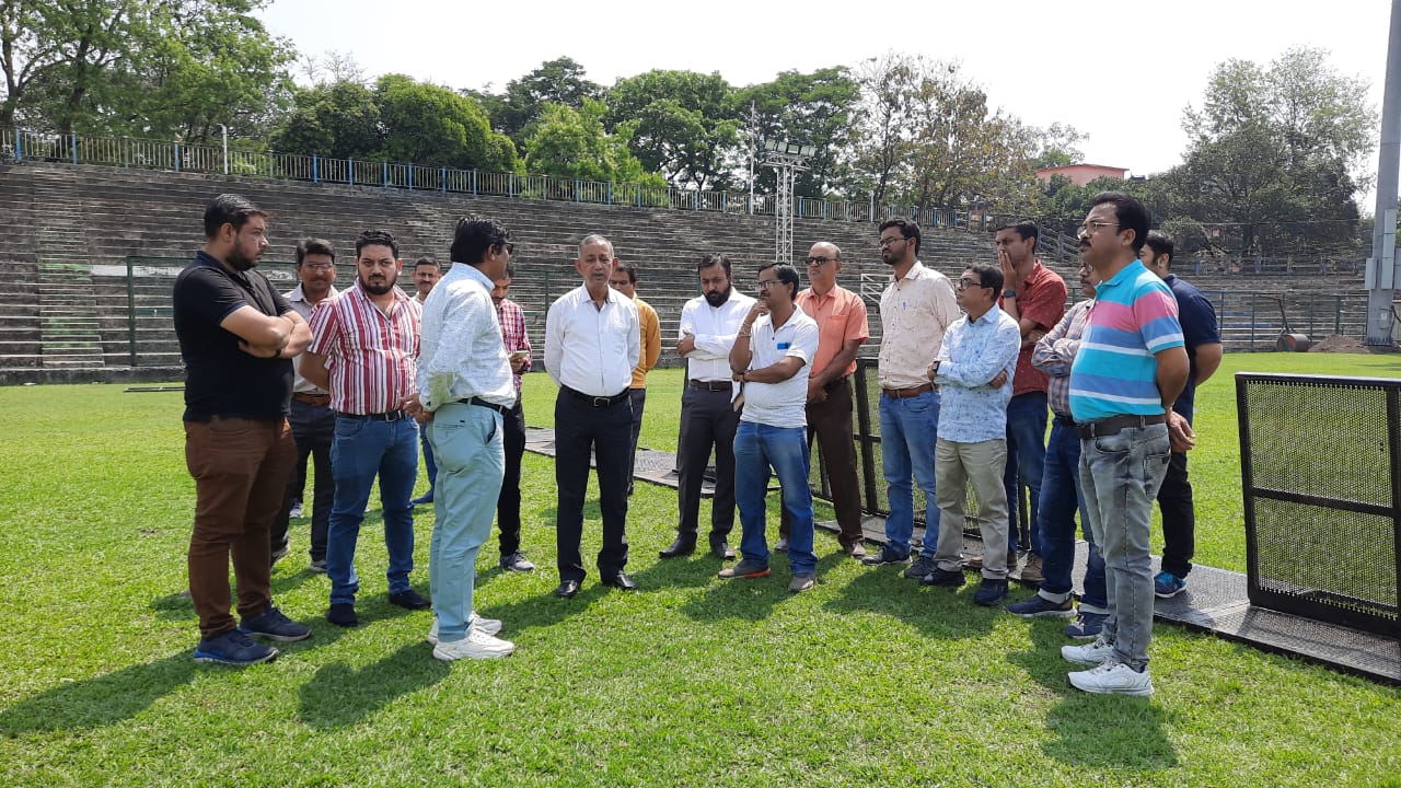 Siliguri Mayor Goutam Deb inspects Kanchenjunga Stadium - Siliguri ...