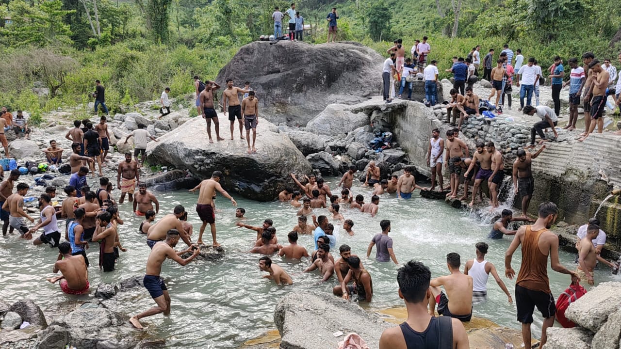 Shivkhola becomes a refuge as people flock to beat the sweltering heat ...