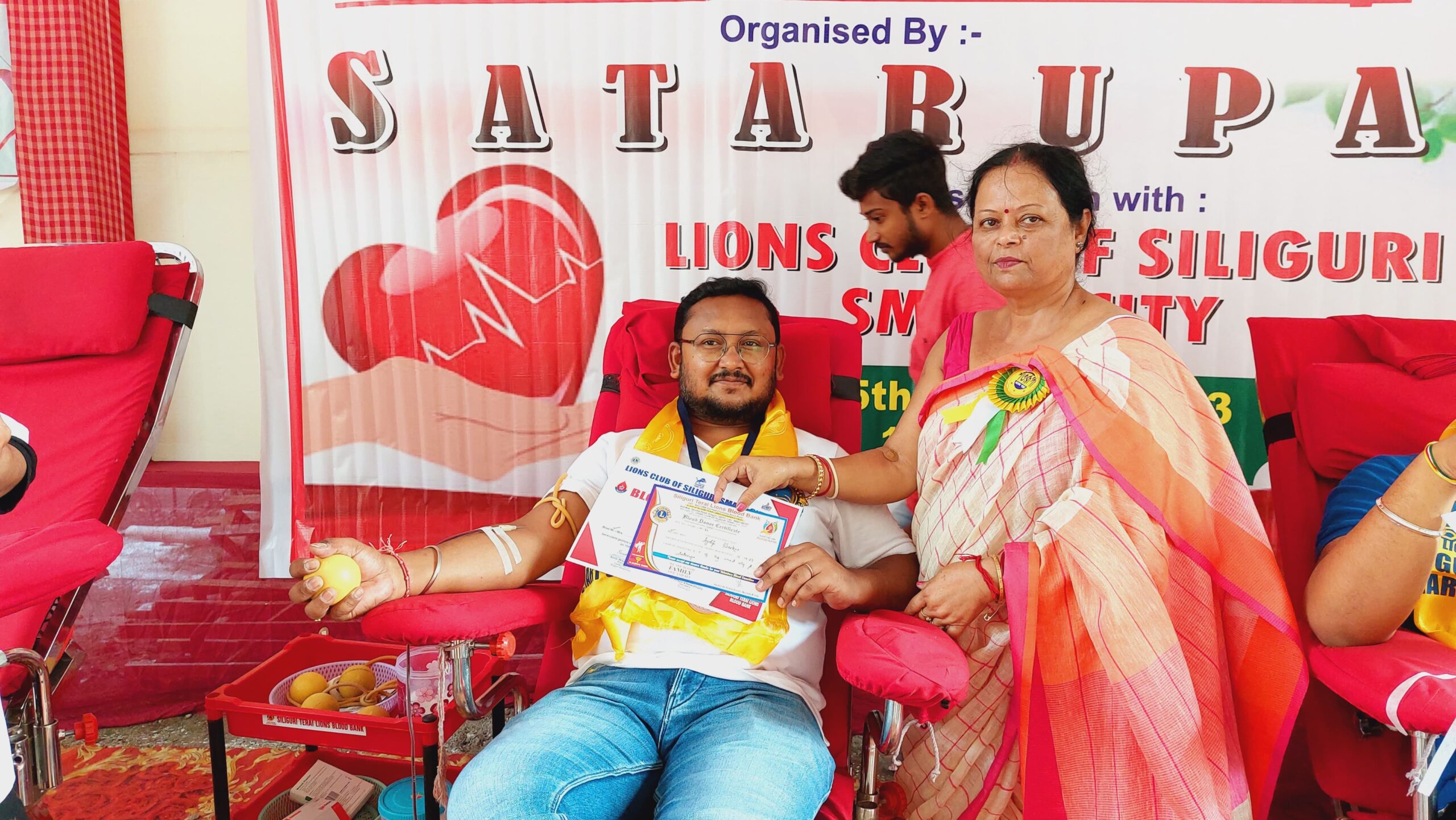 Satarupa Durga Puja Committee organized blood donation drive in ...