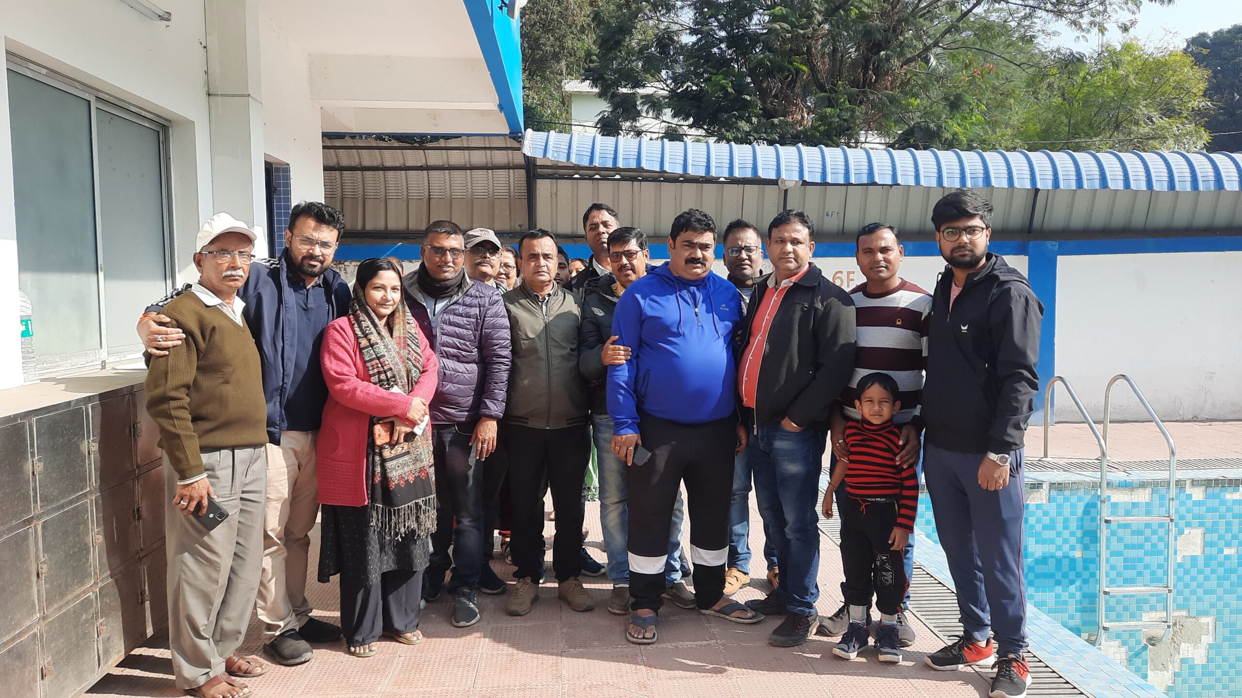 Swimmers stage protest over renovation of Bikash Ghosh Memorial ...