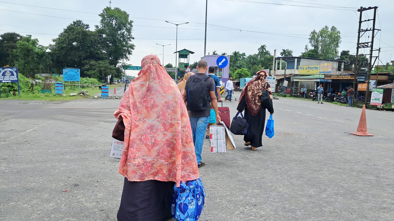 Heightened security at Fulbari border following unrest in Bangladesh ...