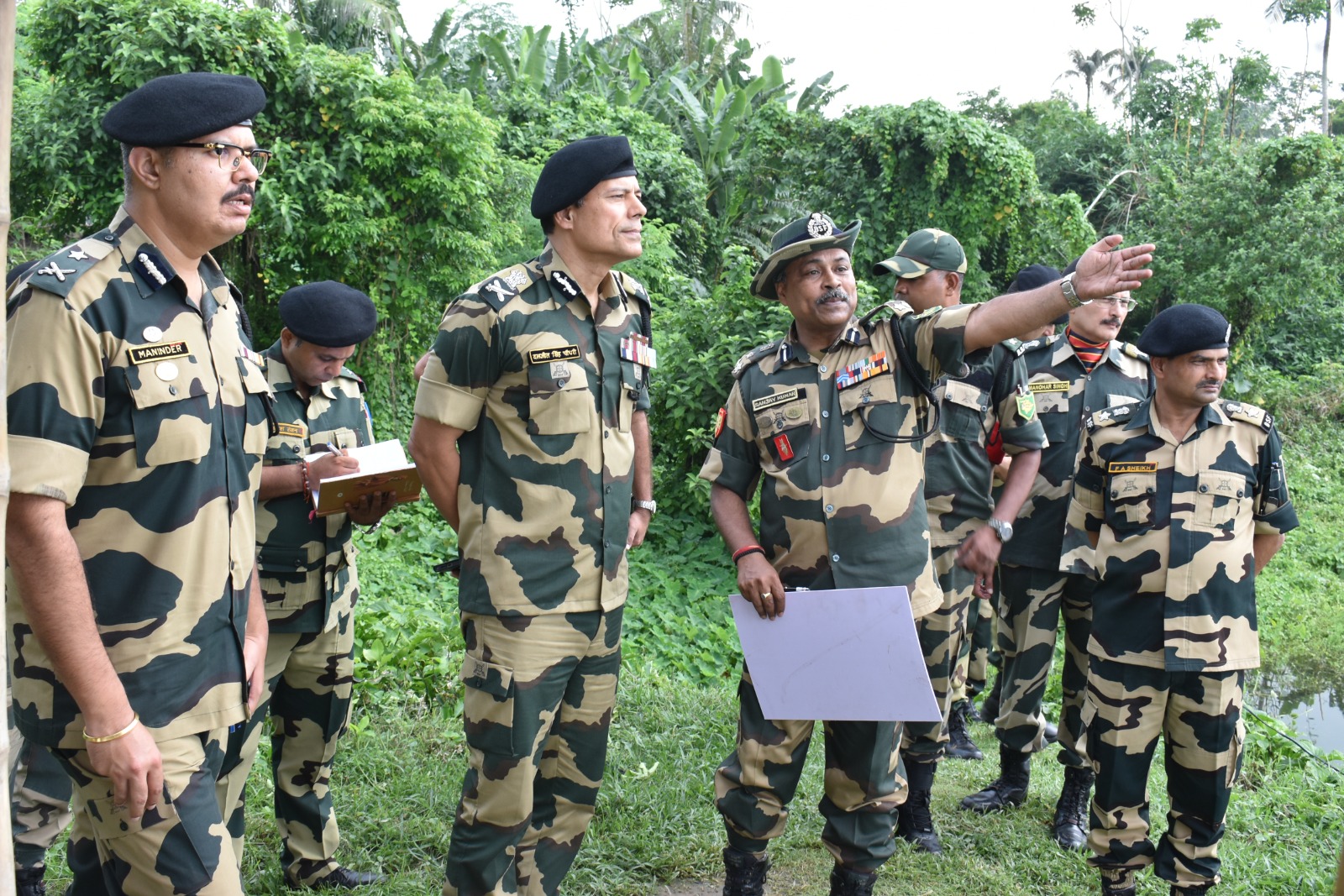 BSF DG reviews border readiness amidst Bangladesh unrest at ICP ...
