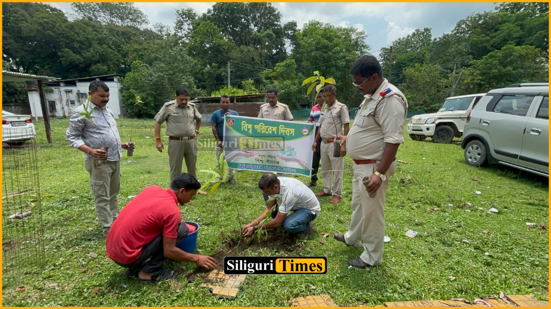 40 saplings planted at Rajganj Police Station on World Environment Day ...